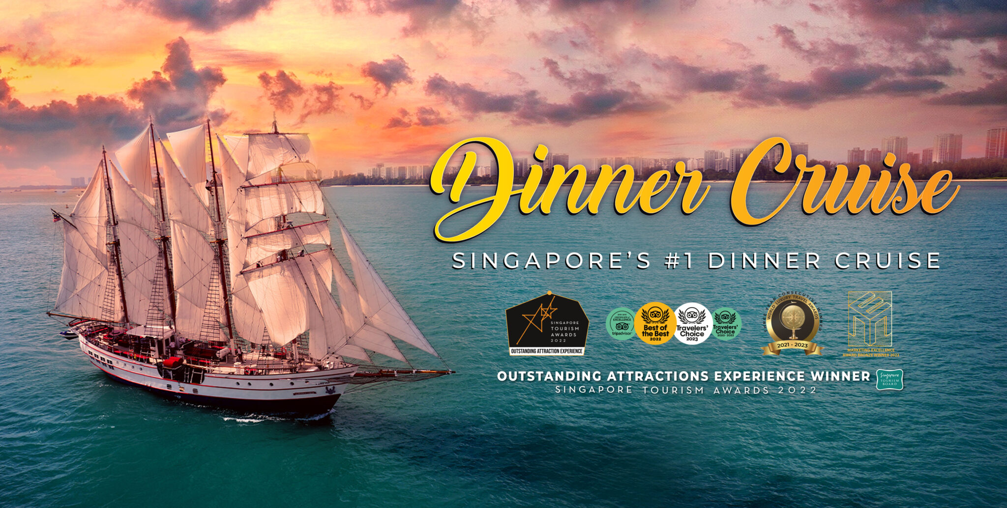 Sunset Dinner Cruise | Luxury Dine & Sail Singapore
